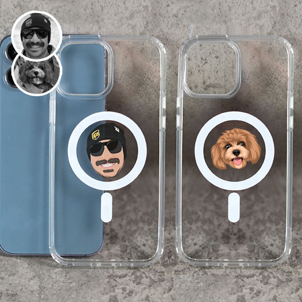 Custom Portrait MagSafe Clear Case – Customens