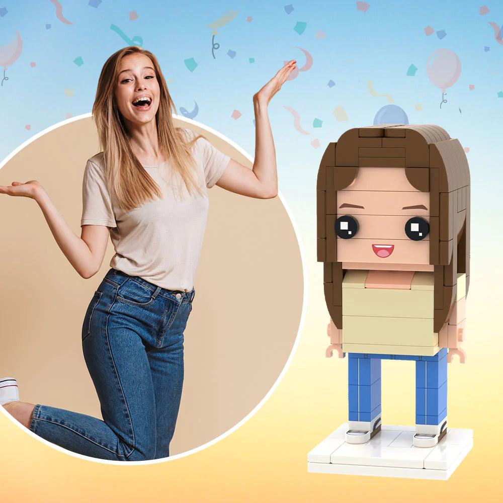 Custom 3D Brick Figures with Photo - Personalized DIY Mini Block Toy ...